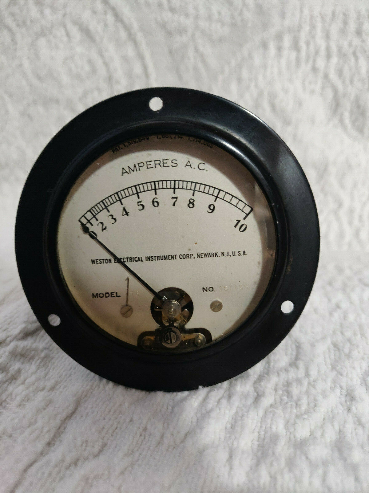 A WESTON ELECTRICAL INSTRUMENT VOLTMETER 1-10 AC AMPERES MODEL 476 | eBay