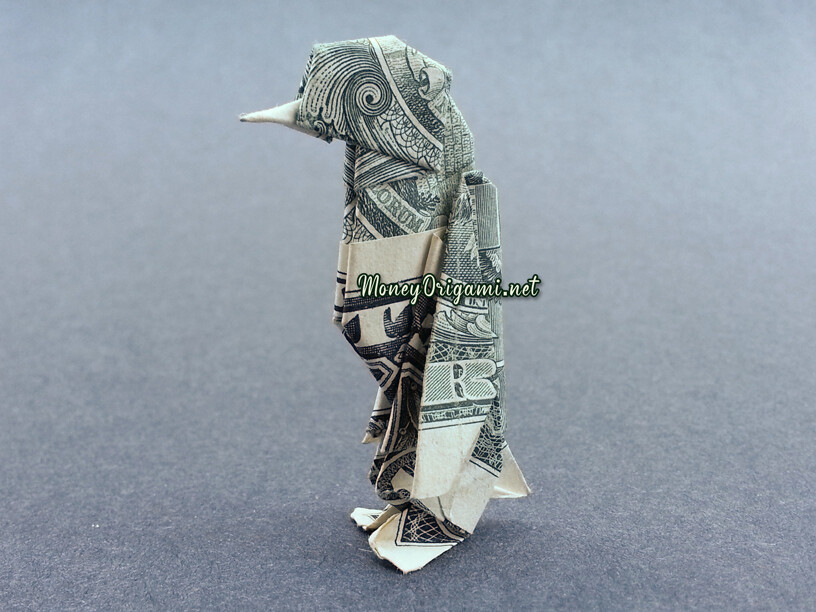 Money Origami Bird Instructions