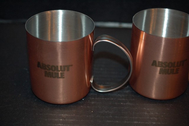 ABSOLUT VODKA Moscow Mule Copper Clad Mug 12 Oz / Set of Two | eBay