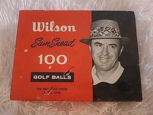 Wilson Sam Snead 100 Greenbrier Hotel Pro Golf Balls Pack 12 Box Liquid ...
