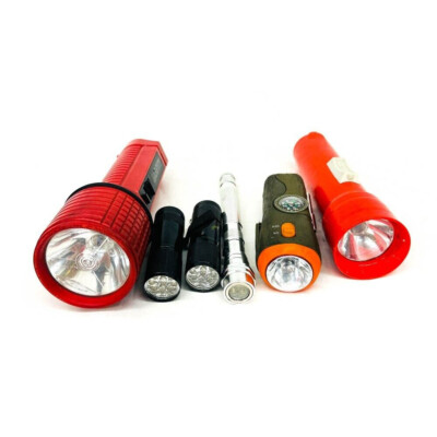 Garrity, Eveready and Assorted Flashlights with Different Features, 6 ...