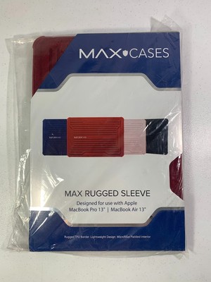 Max Rugged RED Sleeve For MacBook Air 13 in. MacBook Pro 13 in. MC-RSM ...