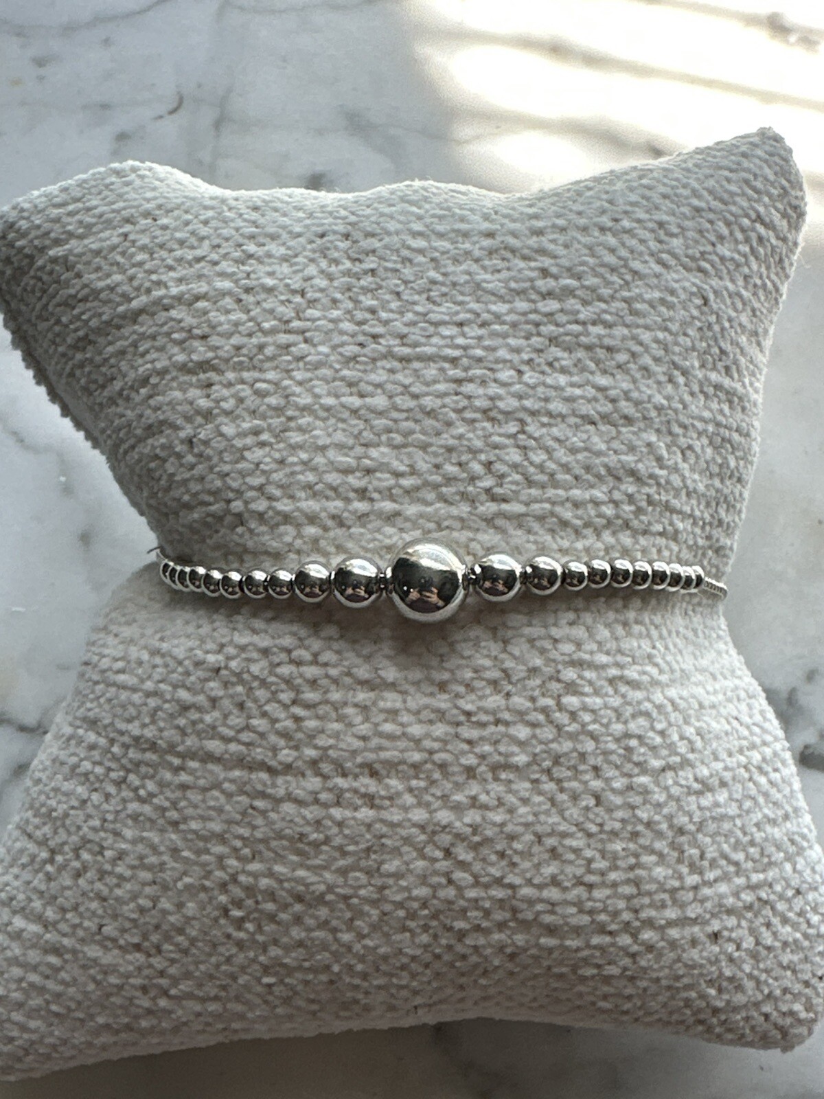 Pandora Sterling Silver String Of Beads Adjustable Br… - Gem
