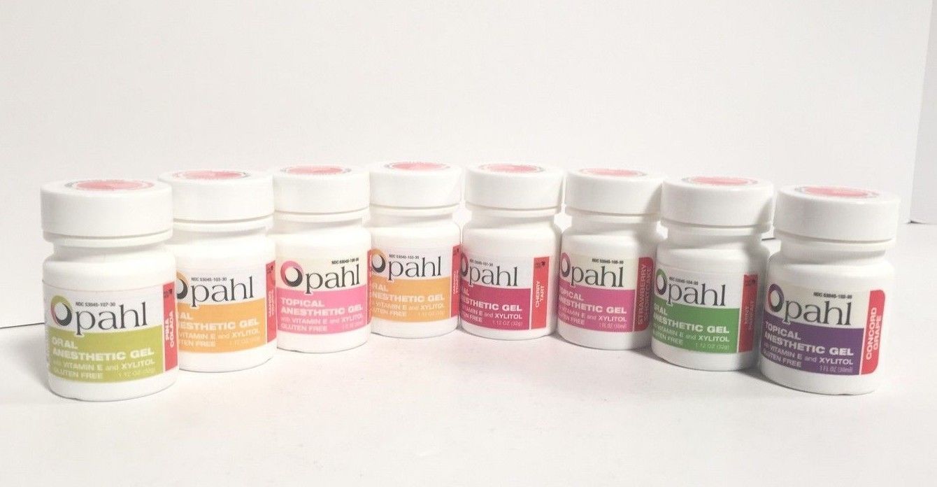 48X OPAHL Oral Anesthetic Gel Assorted Topical Flavors Dental Tattoo | eBay