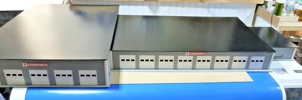 Finished-Supersize 1/64 8 Bay garage/5 Bay Semi Truck Center/Office ...