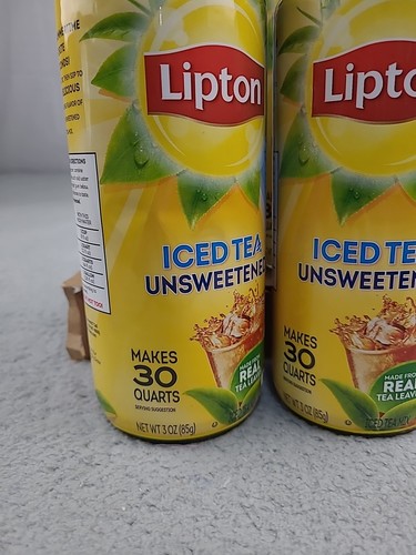 4X Lipton Unsweetened Instant Iced Tea Mix 30 Quart Discontinued, Exp ...