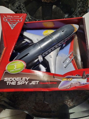 Disney Pixar Cars 2 Siddley The Spy Jet Transporter New Box | eBay