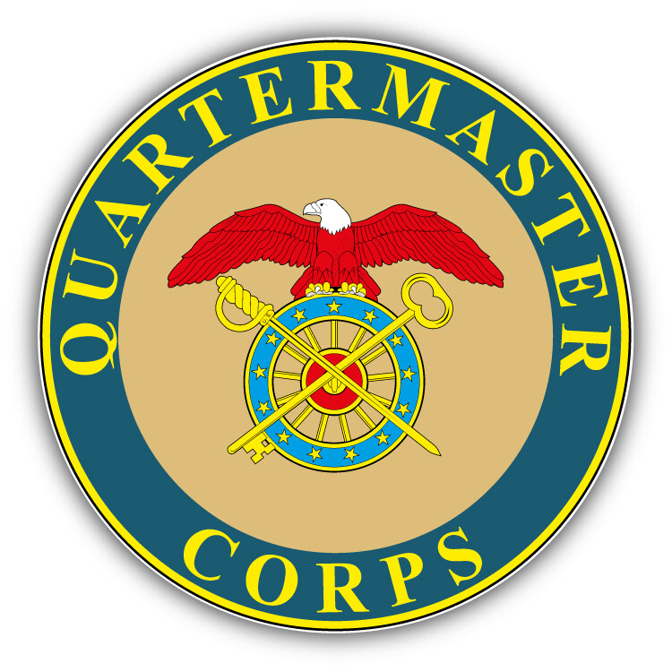 Quartermaster Corps Plaque Car Bumper Sticker Decal | eBay