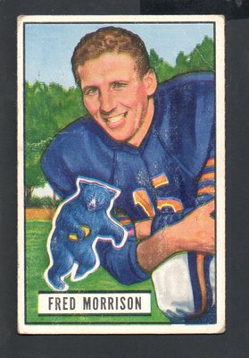 1951 Bowman Football Card #49 Fred Morrison-Chicago Bears Vg Card | eBay