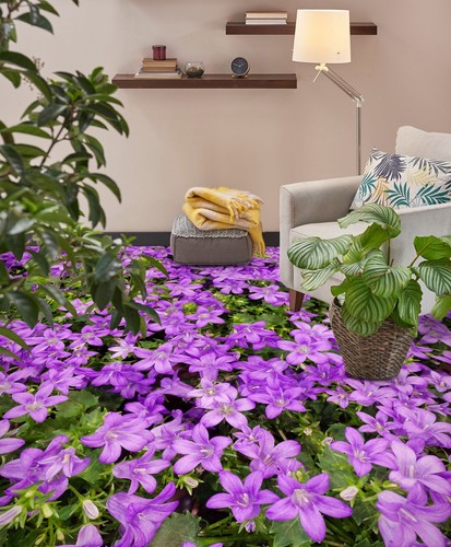 3D Purple Garden O1732 Floor WallPaper Murals Wall Print Decal 5D Eve ...