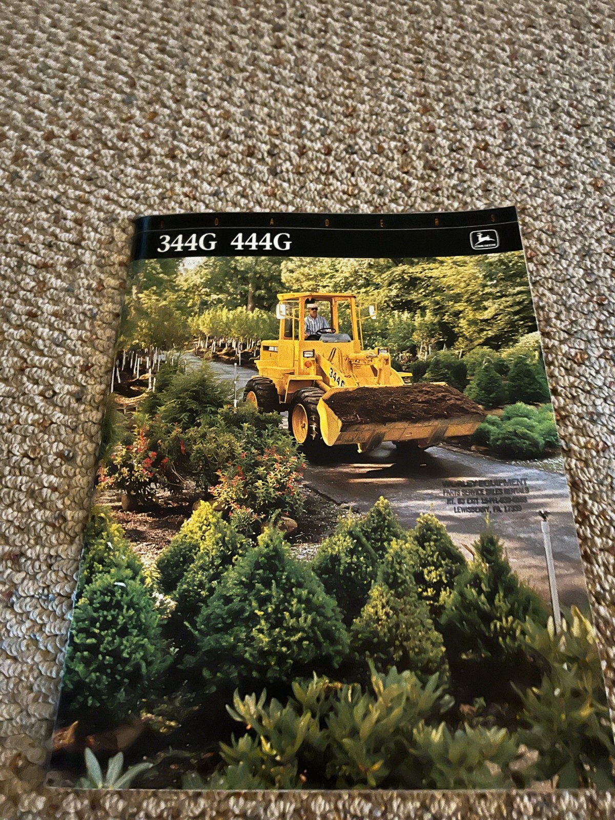 John Deere Earth 344G 444G Wheel Loader For 1995 Brochure DCPA17 | eBay