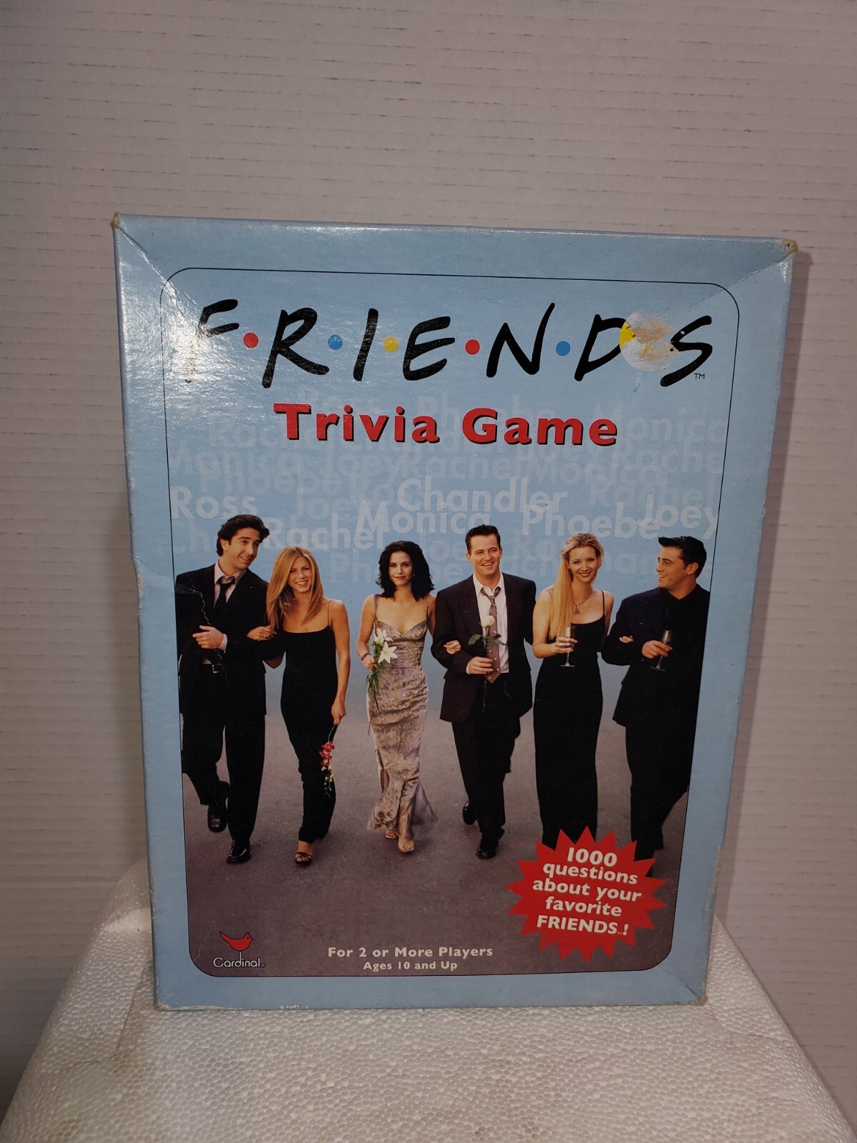 Friends Trivia Game Cardinal 2002 1000 Questions Complete with orig box ...