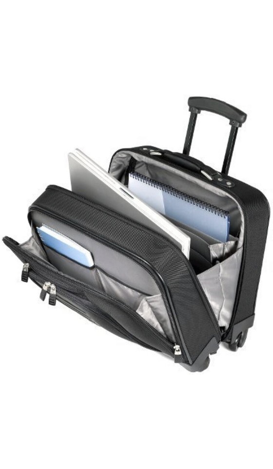 Samsonite Mobile Office Spinner Wheeled Briefcase, telescoping handle ...