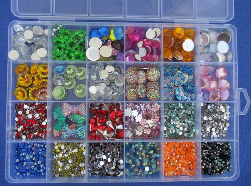 #12 Gems Embellishments Rhinestone Flat Back Many Sizes Colors ...