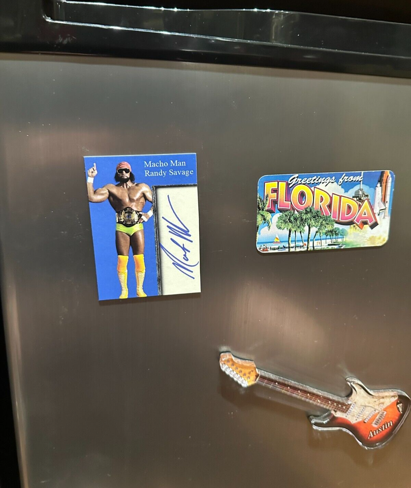 Macho Man Randy Savage - Sports Card Magnet - WWE Professional ...