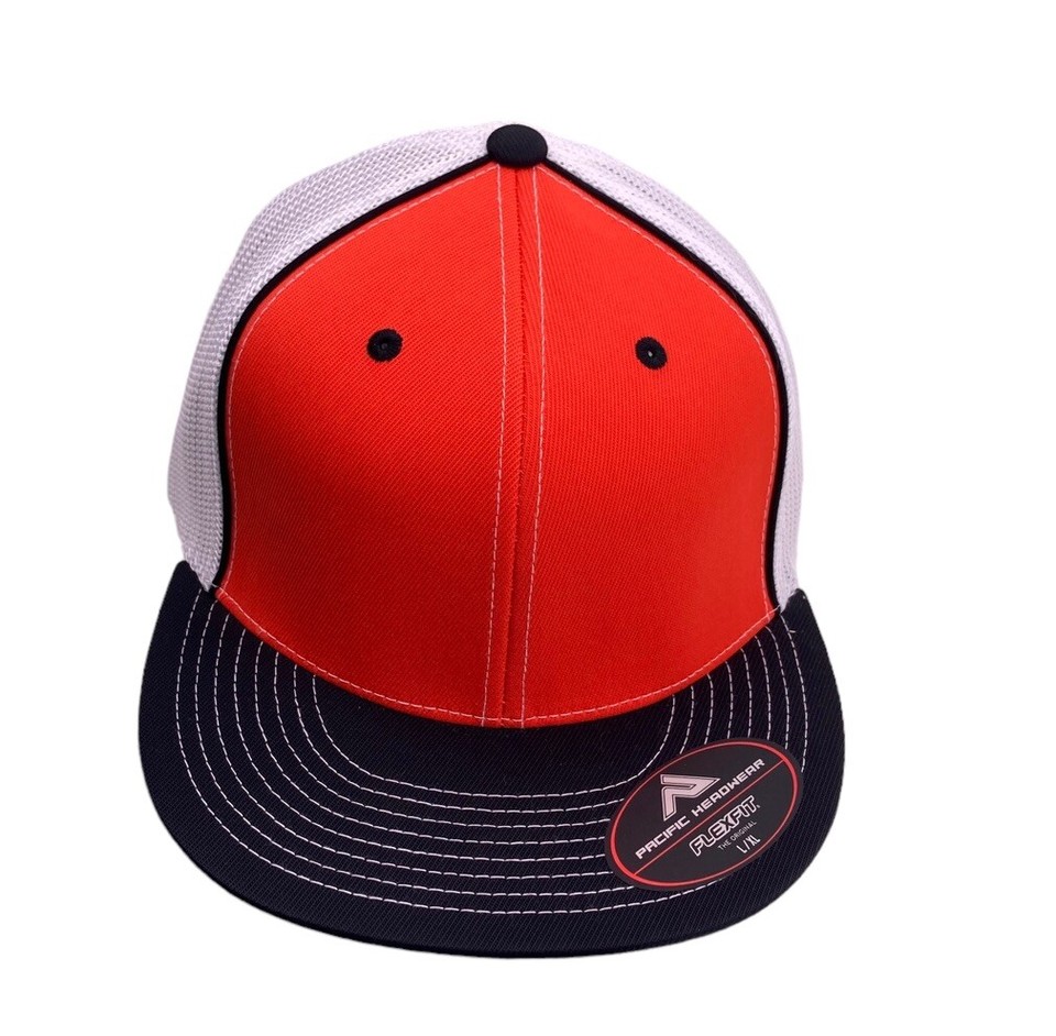 Pacific headwear Mesh back Trucker hat baseball cap D-series 4D5 SM-MD ...