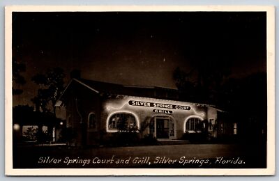 Silver Springs Florida~Neon Lights @ Nite~Silver Springs Court & Grill ...