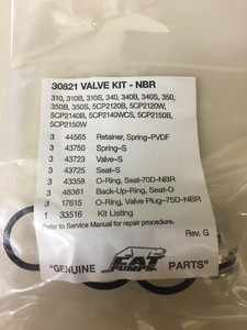 Cat Pump 30821 VALVE KIT OEM for CAT 310, 340 & 350 Cat Pumps | eBay
