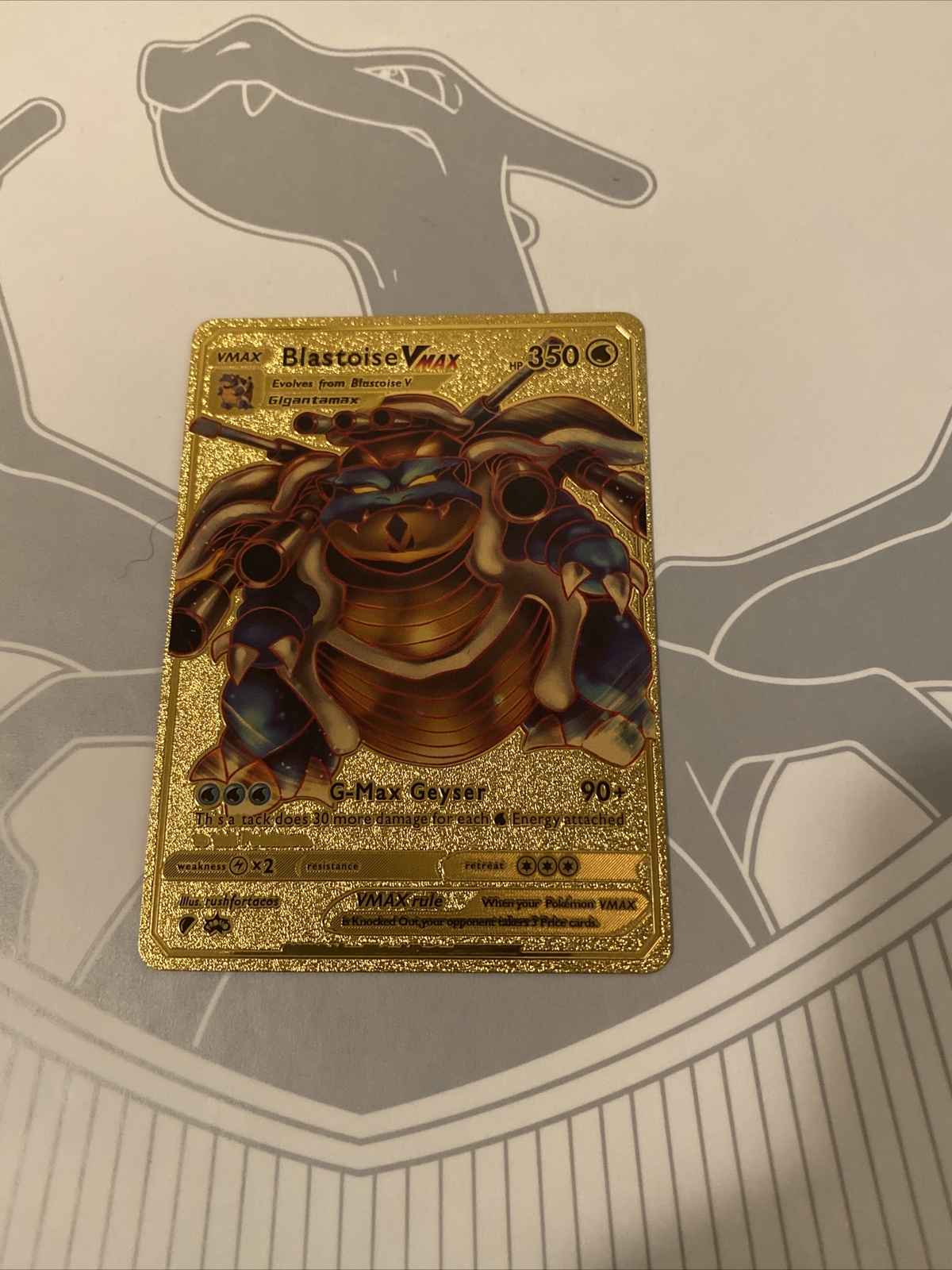 Pokemon-Blastoise-VMAX-Gold-Foil-Fan-Art-Card Values - MAVIN