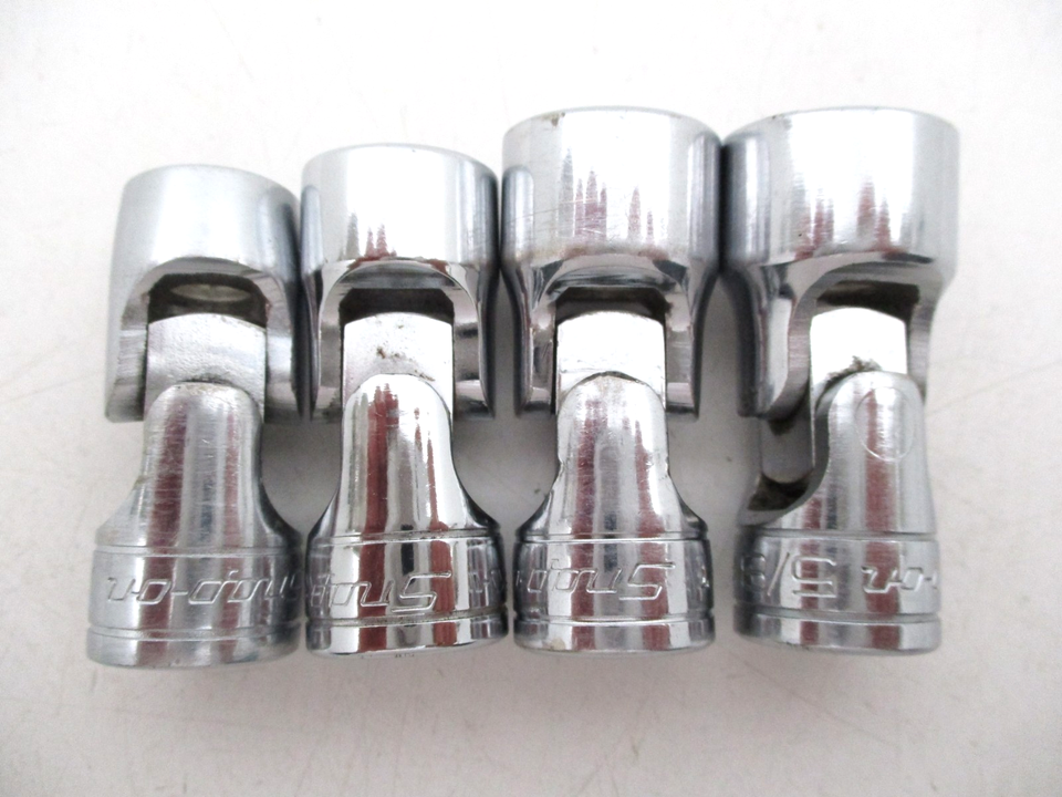 SNAP ON 4 Pc SAE Universal Swivel Socket Set 3/8" Drive 7/16", 1/2", 9/ ...