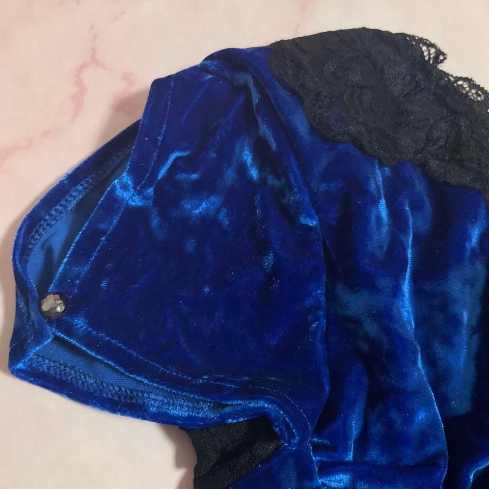 d.i.a. Velor Back Lace Top Sequin Shine Sexy Open Back Used | eBay ...