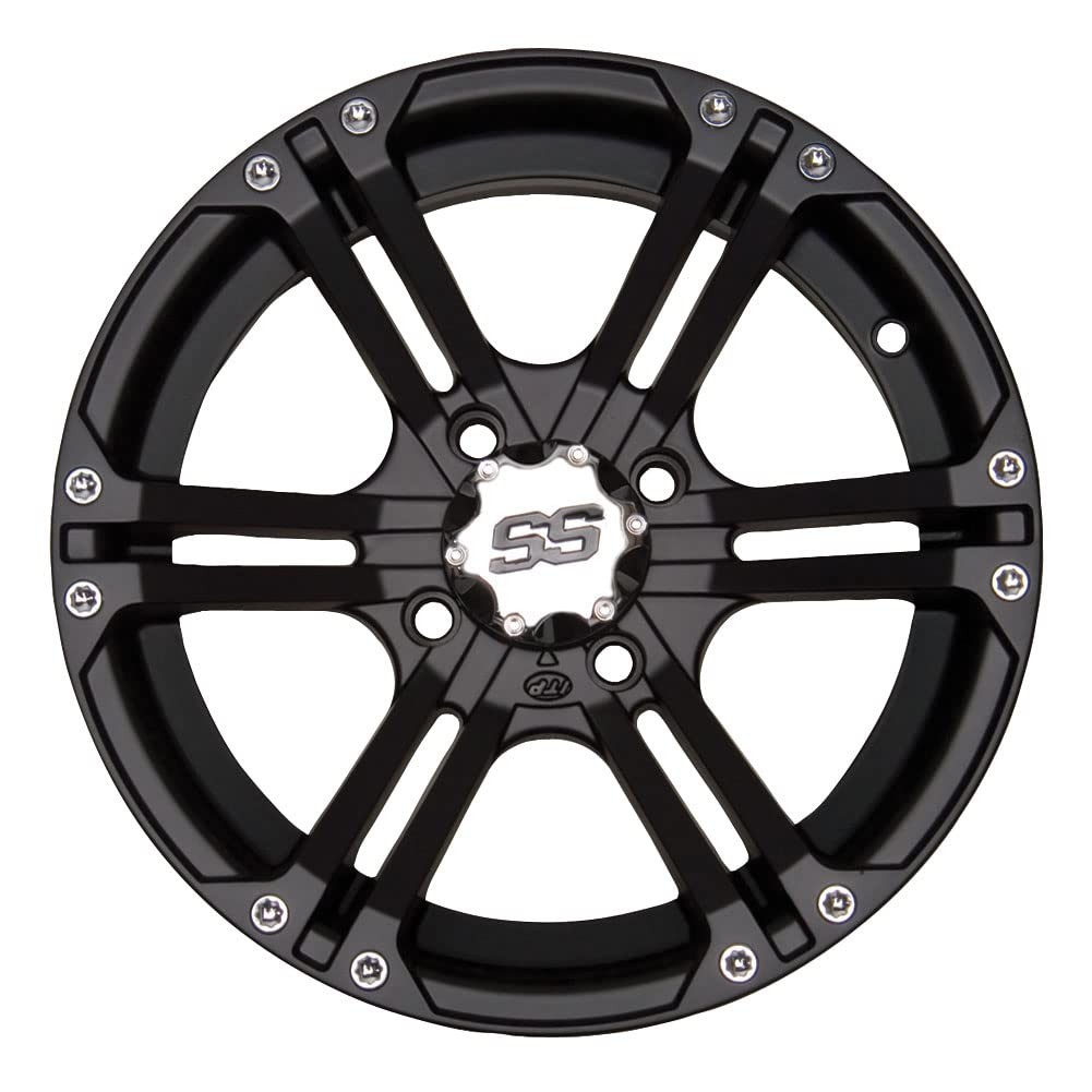 ITP 14SS405BX 4/156 SS212 Alloy Series Wheel 14x8 5.0 + 3.0 Matte Black ...