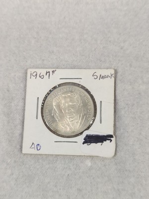 1967-F German 5 Mark .625 Silver | eBay