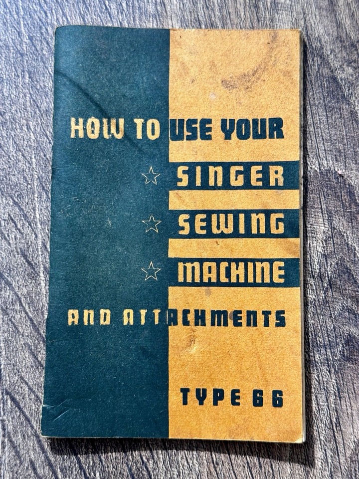 1911 Singer Sewing Machine Model 66 Vintage Antique WORKS With Pedal ...