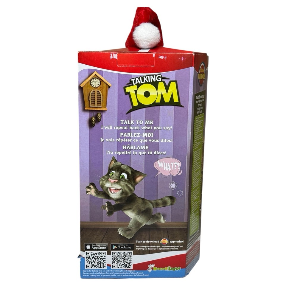 Rare 2010 Talking Tom Cat Interactive Plush Toy New In Box Holiday ...