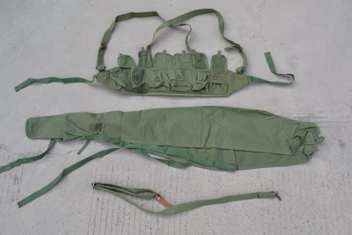 Chinese Army Military Surplus SVD Type 85 Canvas Drop Case + Ammo Pouch ...