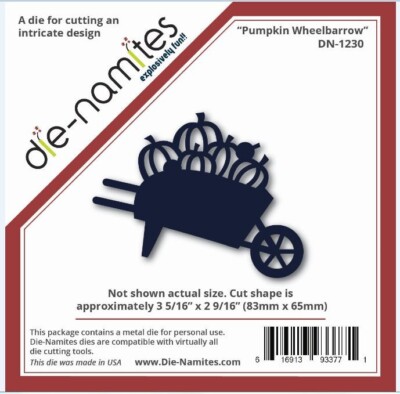 NEW Die-Namites ~ Intricate Design~ Pumpkin Wheelbarrow ~ DN-1230 | eBay