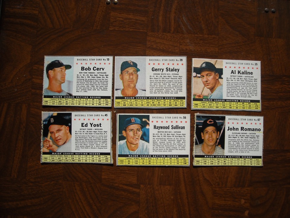 1961 and 1963 Post Cereal Baseball Cards (Lot of 13) | eBay