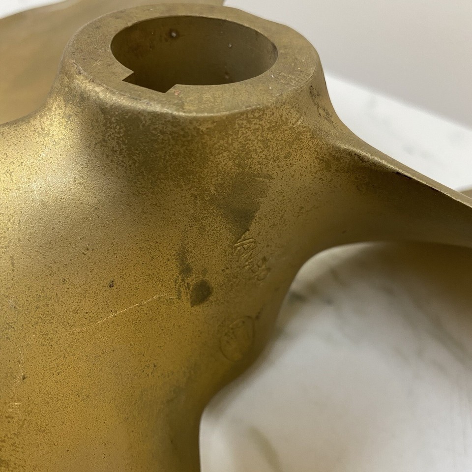 Campbell sailor bronze boat propeller 3 blade 1.25” shaft 15" diameter ...