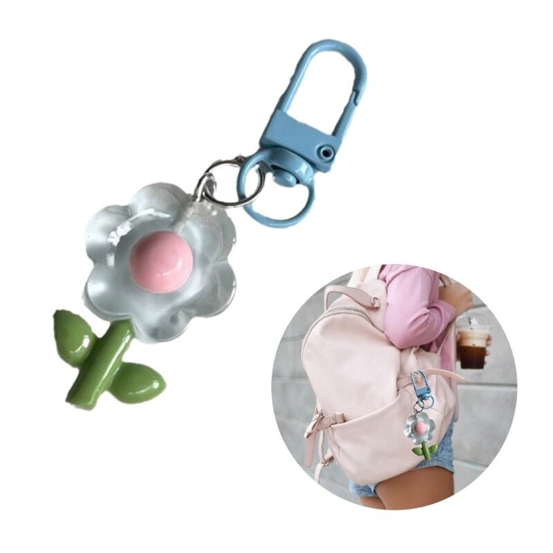 Bag Pendant Flower Keychain Backpack Pendants Suitable for Keys and ...