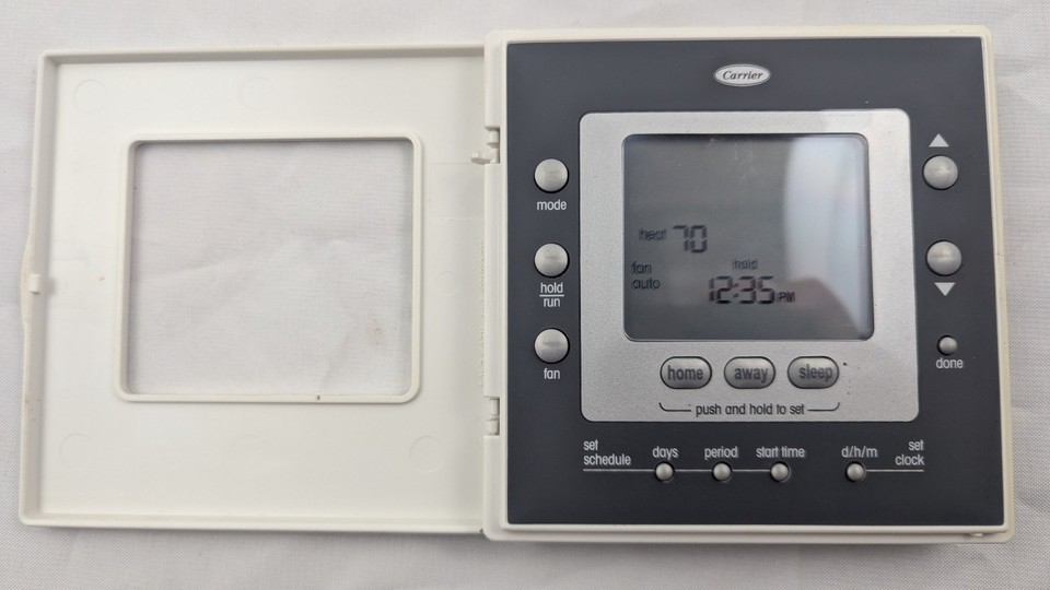 Carrier TC-PAC01 Comfort Programmable Touch-N-Go Thermostat | eBay