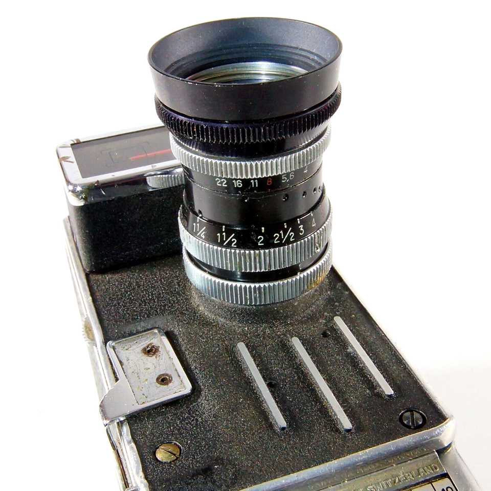 Paillard Bolex C8SL 8mm Movie Camera With 13mm Lens, Lens Hood + Manual ...