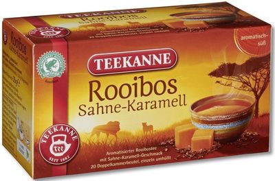 Teekanne South African ROOIBOS Tea:Cream & Caramel- 20 tea bags- FREE ...