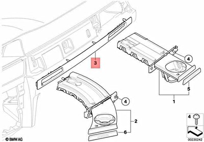 Genuine BMW M3 M3 CRT E90 E91 E92 E93 316d Decor Strip Drink Holder ...