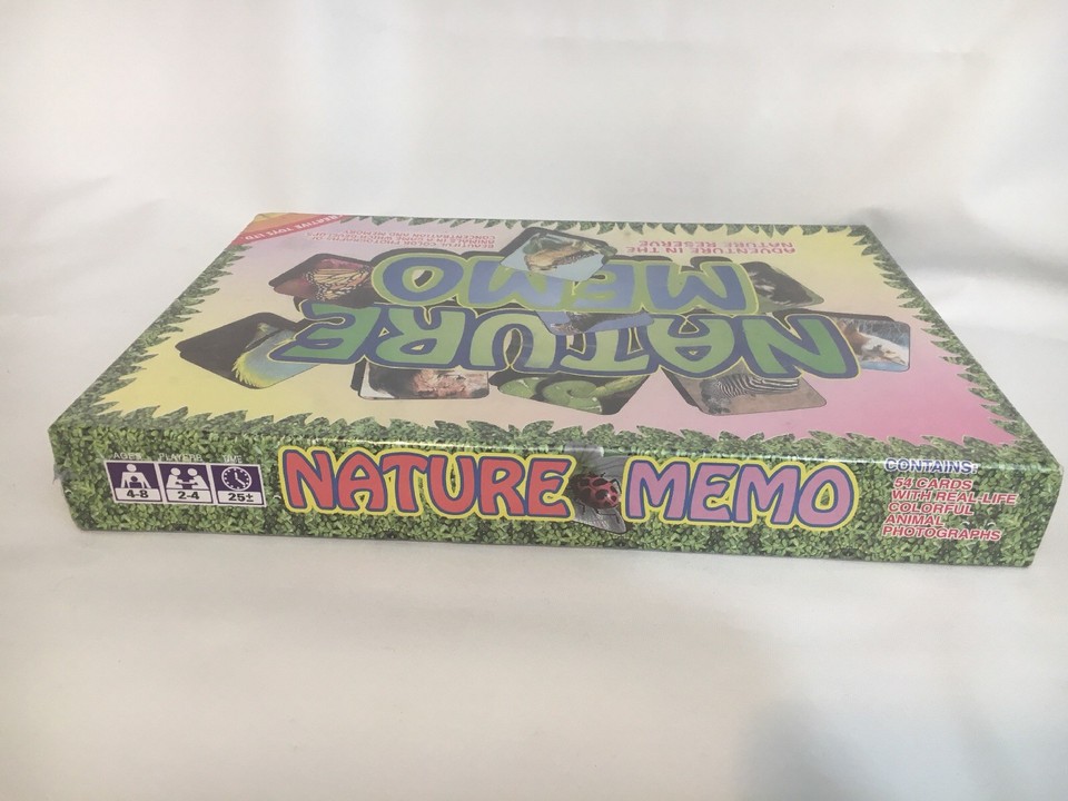 Nature Memo! Great Memory & Concentration Board Game Nice See! | eBay