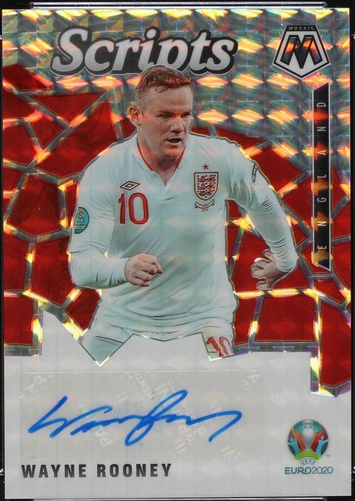 2021 Panini Mosaic UEFA Euro 2020 - Scripts Wayne Rooney #SM-WR (AU ...