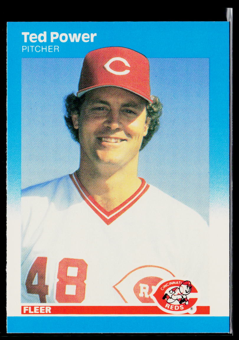 Ted Power 1987 Fleer #210 Glossy Cincinnati Reds | eBay