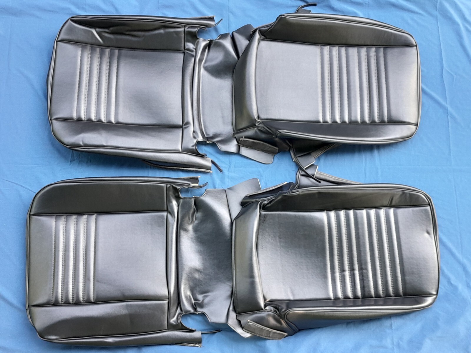 1967 Chevelle Bucket Seat Covers PAIR Black Vinyl Coupe TMI USA Made | eBay