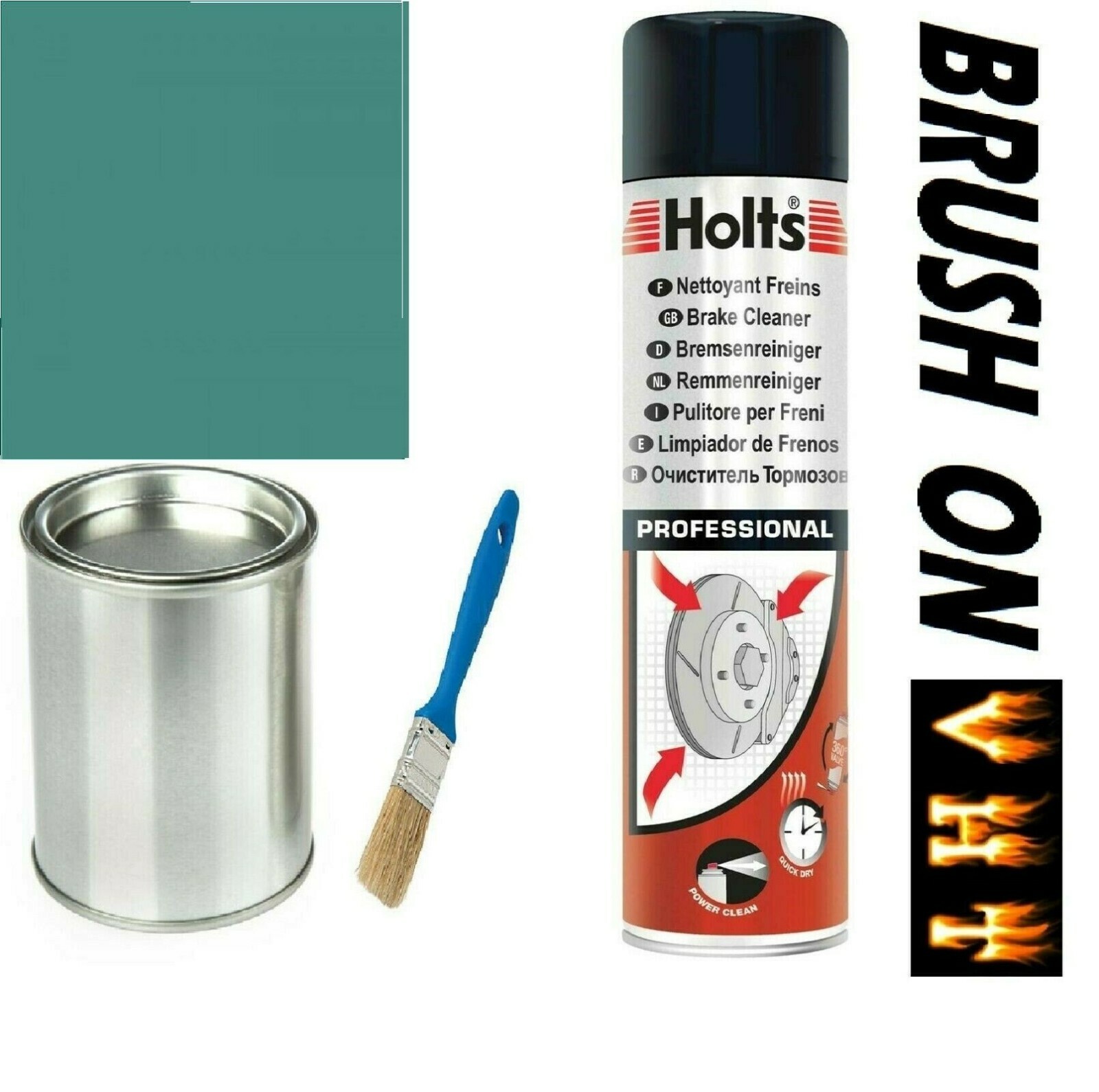 MINT TURQUOISE VHT Brake Caliper Paint Brush On Free Brush+Gloves+Brake ...
