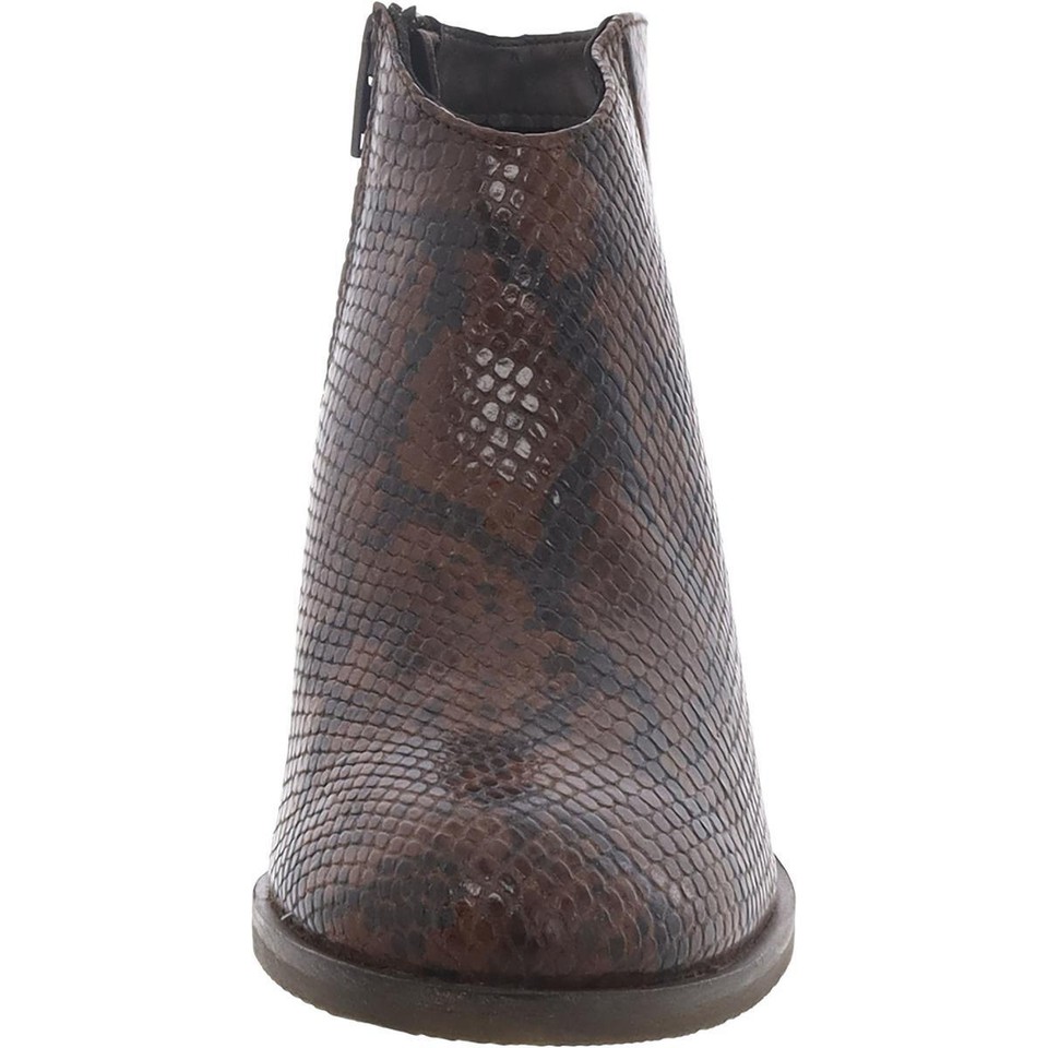 Clarks Womens MILA MYTH Leather Block heel Casual Ankle Boots BHFO 6587 ...