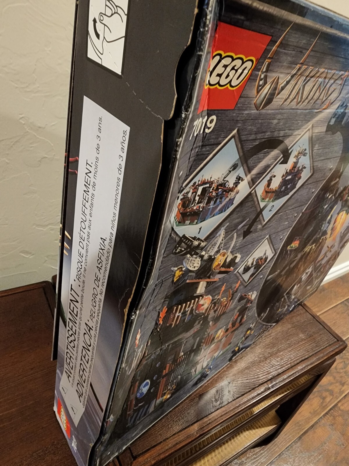 LEGO Vikings Viking Fortress against the Fafnir Dragon (7019) NEW ...