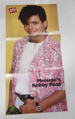 Menudo's Robby Rosa Kirk Cameron color 3pg poster vintage clipping ...