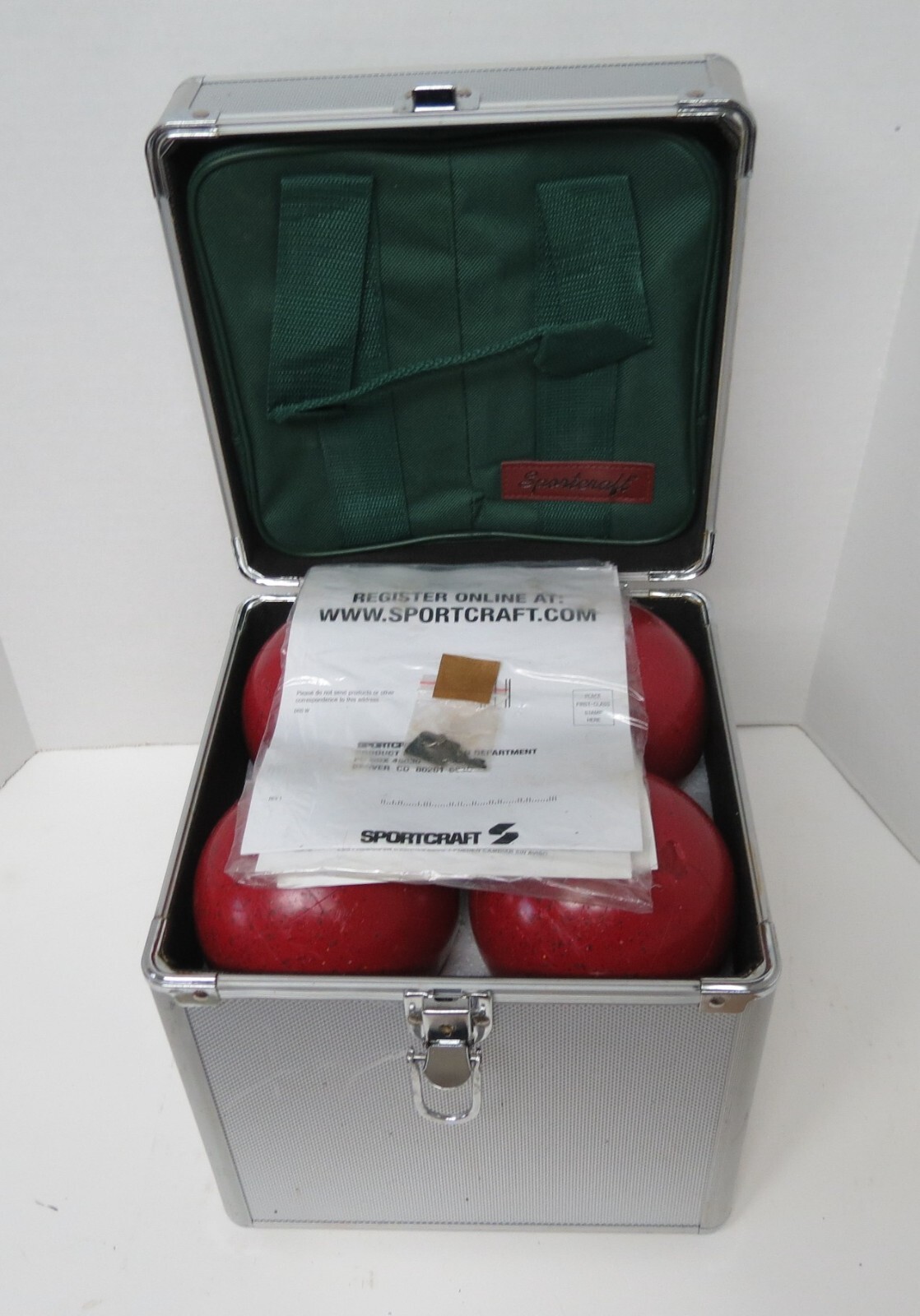 SPORTCRAFT Official Bocce Ball Set W/Pallino Ball. Metal Carry Case | eBay