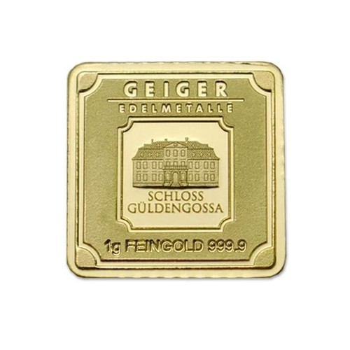 Geiger Edelmetalle Original 1 Gram Gold Square - Raw / Loose / No ...