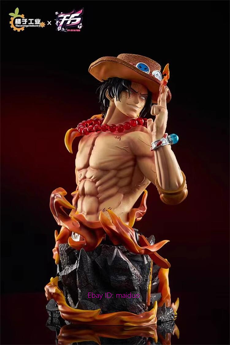 Portgas D Ace Bust Orange Industry TF STATUE Resin One Piece 110cm 1/1 ...