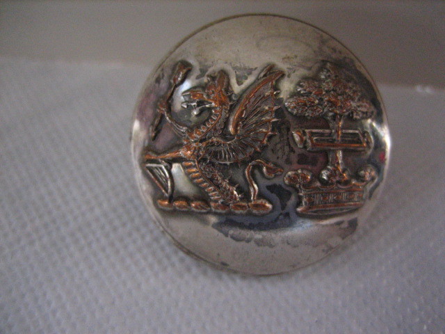 Vintage Medium 7/8" Metal Livery Button - Firmin - Griffin, Tree, Crown ...